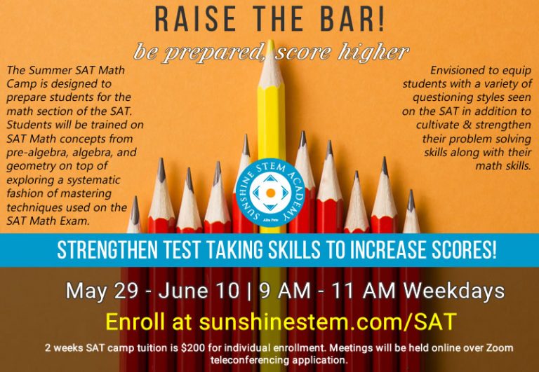 Sunshine STEM Academy SAT Math Summer Camp - Sunshine STEM Academy
