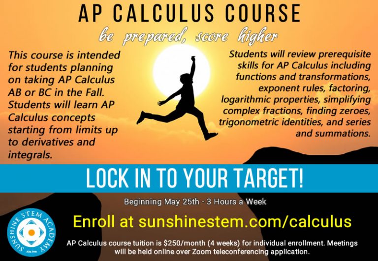 Sunshine STEM Academy AP Calculus Course - Sunshine STEM Academy