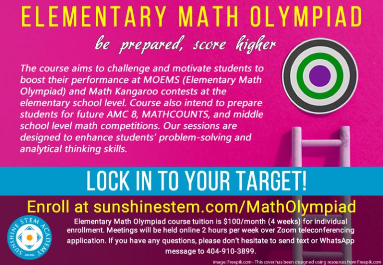 Elementary Math Olympiad Prep Online Course - Sunshine STEM Academy